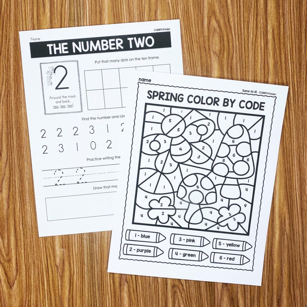 SEND HOME SUB PLANS – PRESCHOOL SET 1 (2 WEEKS) - Simply Kinder