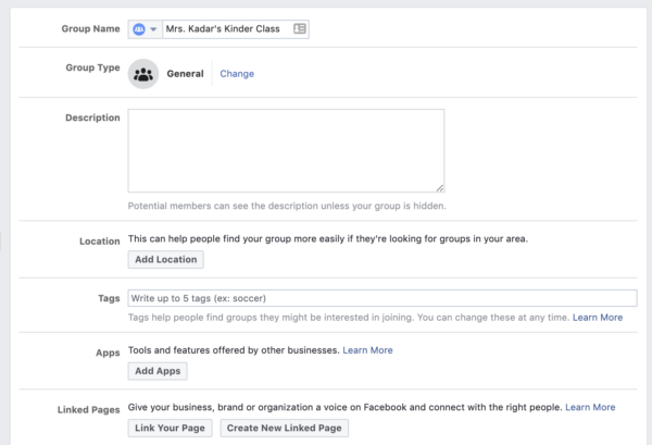 Creating a Class Facebook Group - Simply Kinder