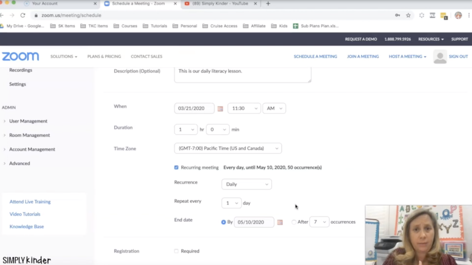 ZOOM Tutorial for Teachers - Simply Kinder