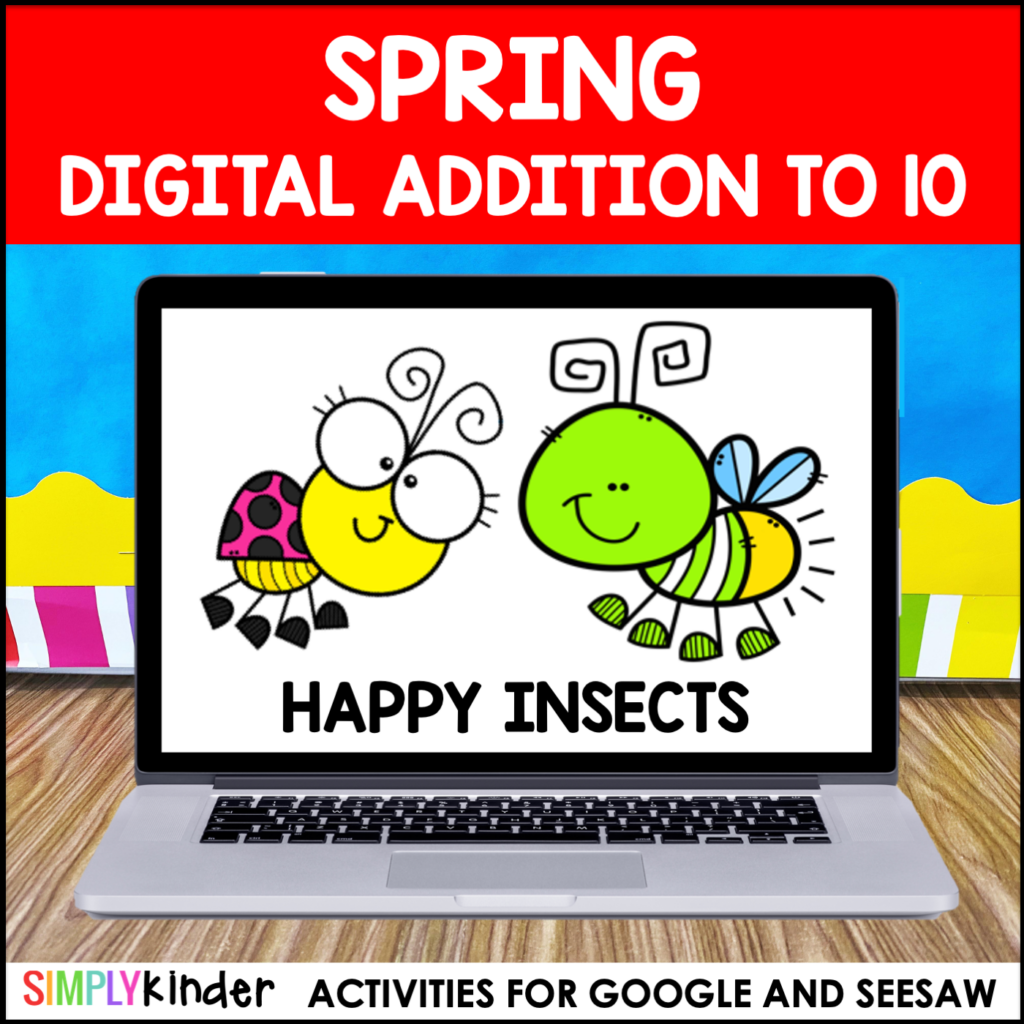 Spring Digital Addition for Google and Seesaw - Simply Kinder