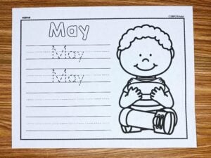 Learn to Write May - Simply Kinder