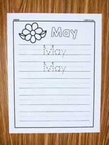 Learn to Write May - Simply Kinder