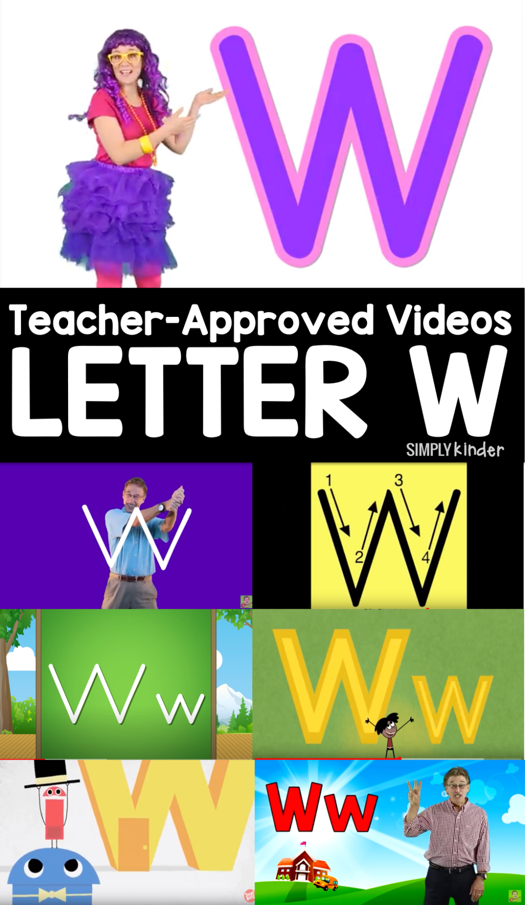 Teacher-Approved Videos Letter W - Simply Kinder