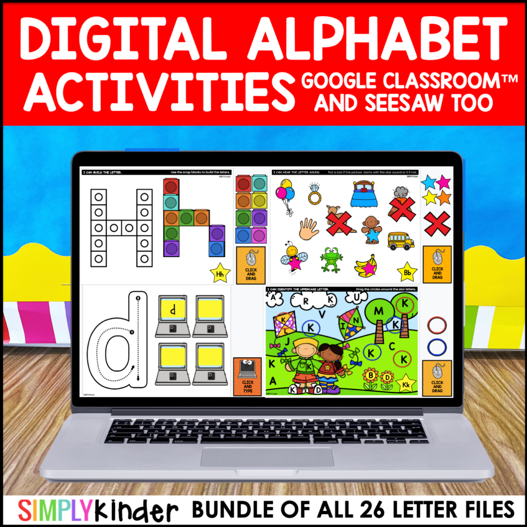 Digital Alphabet for Google Classroom & Seesaw - Simply Kinder