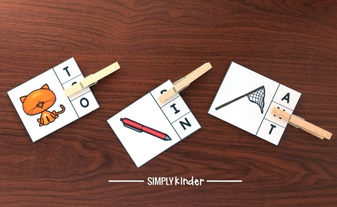 Beginning and Ending Sounds Clip Cards For Kindergarten - Simply Kinder
