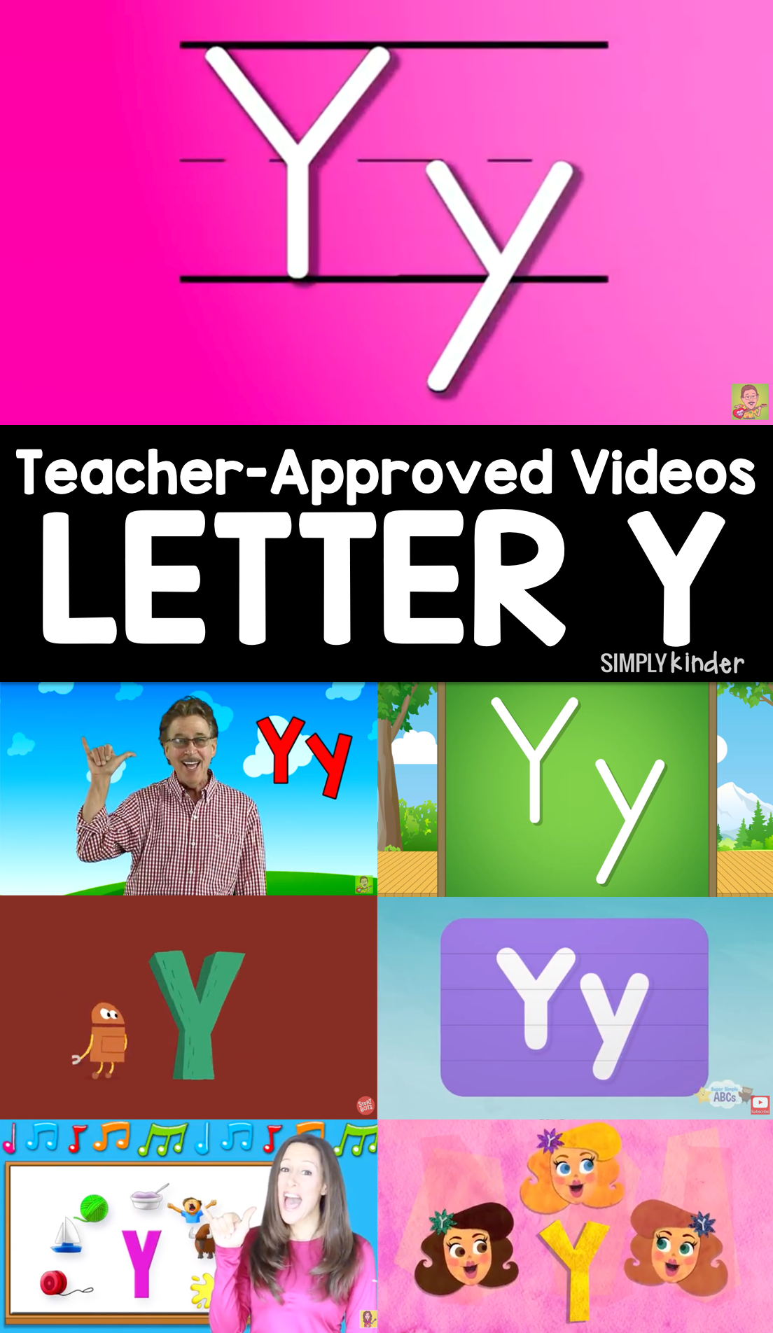 Teacher Approved Videos Letter Y - Simply Kinder