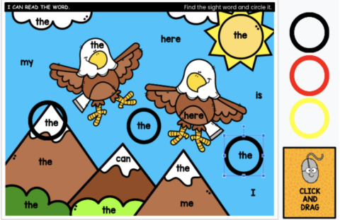 Digital Sight Word Activities ENDLESS for Google Classroom and Seesaw ...