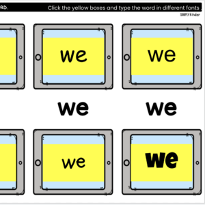 Digital Sight Word Activities ENDLESS for Google Classroom and Seesaw ...