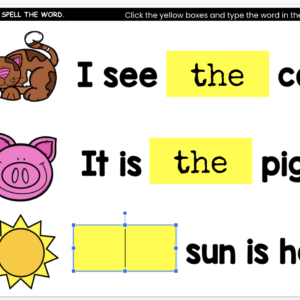 Digital Sight Word Activities ENDLESS for Google Classroom and Seesaw ...