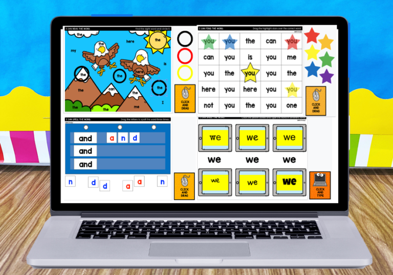 Digital Sight Word Activities ENDLESS for Google Classroom and Seesaw ...
