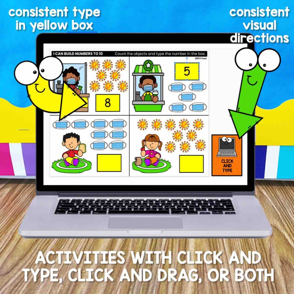 Counting to 10 for Google Classroom and Seesaw - School Themed ...