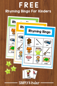 Free Printable Rhyming Bingo Game For Kindergarten - Simply Kinder
