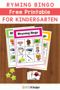 Free Printable Rhyming Bingo Game For Kindergarten - Simply Kinder