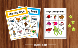 Free Printable Rhyming Bingo Game For Kindergarten - Simply Kinder