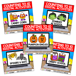 Pumpkin Counting to 10 for Google Classroom and Seesaw - Simply Kinder