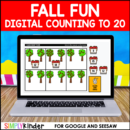 FALL Counting to 20 for Google Classroom and Seesaw - Simply Kinder