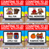 FALL Counting to 20 for Google Classroom and Seesaw - Simply Kinder