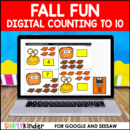 FALL Counting to 10 for Google Classroom and Seesaw - Simply Kinder