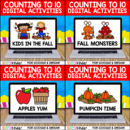 FALL Counting to 10 for Google Classroom and Seesaw - Simply Kinder