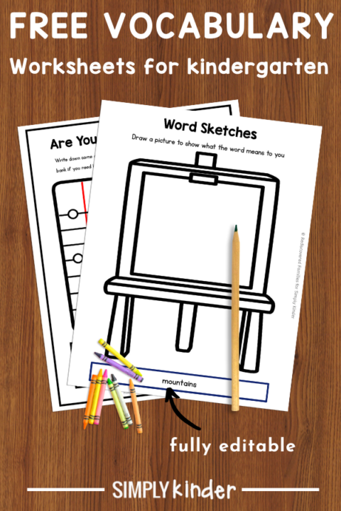 Vocabulary Activities and Ideas For Kindergarten - Simply Kinder