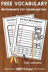 Vocabulary Activities and Ideas For Kindergarten - Simply Kinder