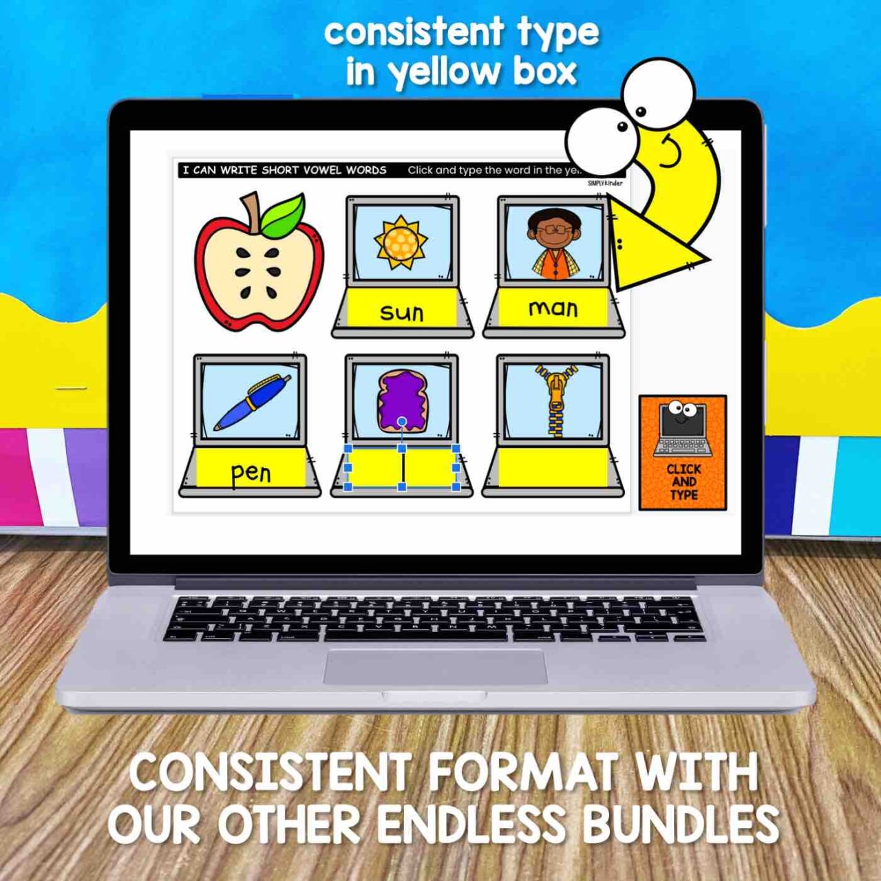 Fall Digital CVC Word Work Activities for Google and Seesaw - Simply Kinder