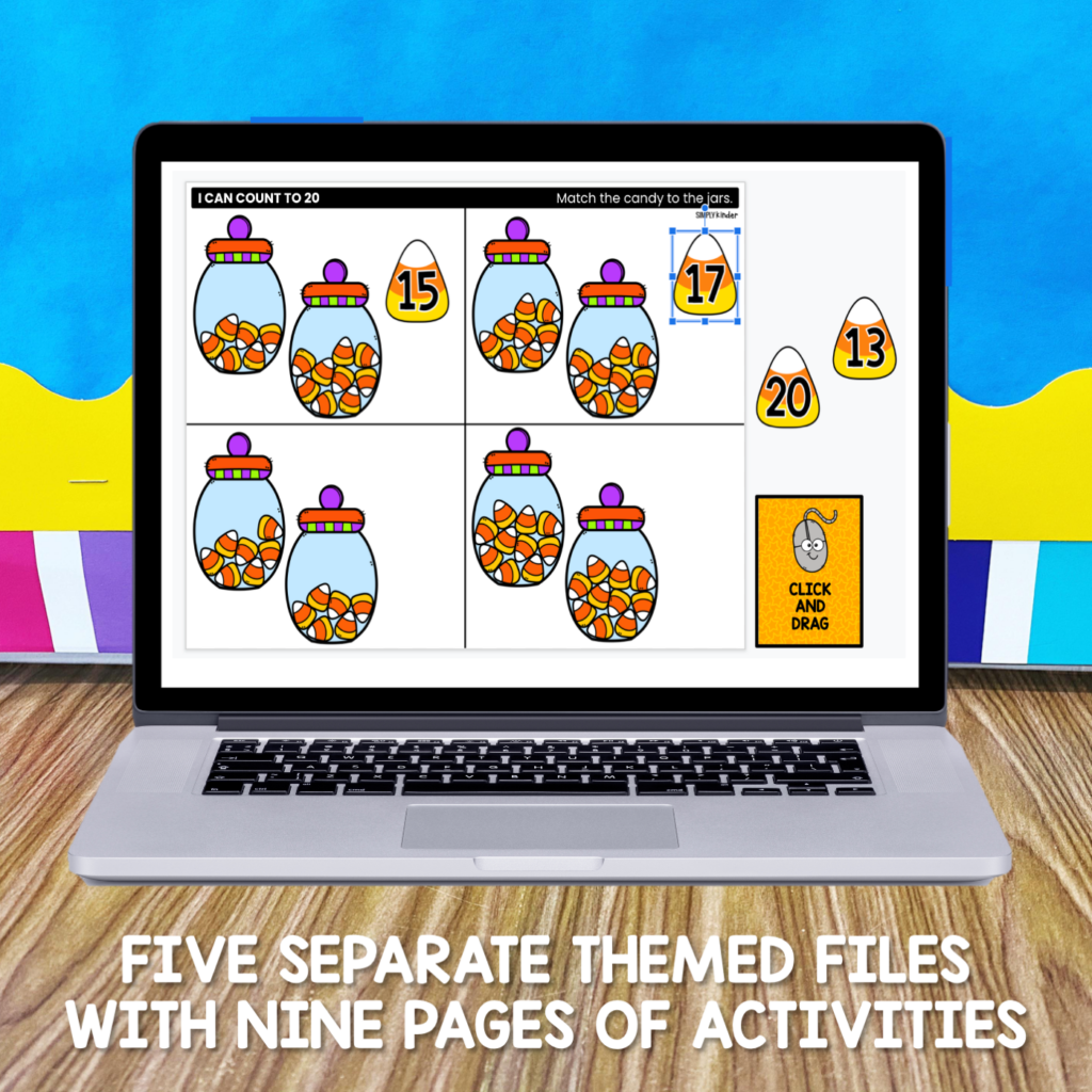 Halloween Counting to 20 for Google and Seesaw - Simply Kinder