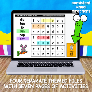 Endless Digital CVC Word Work for Google & Seesaw - Simply Kinder