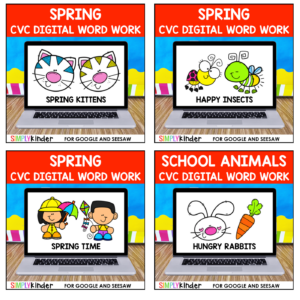 Endless Digital CVC Word Work for Google & Seesaw - Simply Kinder