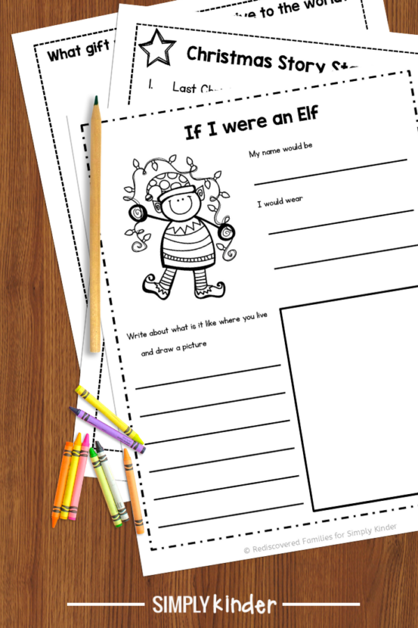 Christmas Story Prompts To Get Your Kinders Writing - Simply Kinder