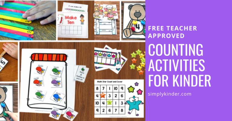 19 Free Counting Activities For Kindergarten - Simply Kinder