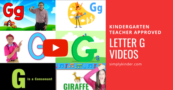 Teacher-Approved Videos Letter G - Simply Kinder