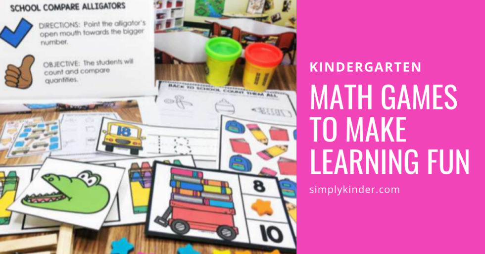 Math Games For Kinders To Make Learning Fun - Simply Kinder