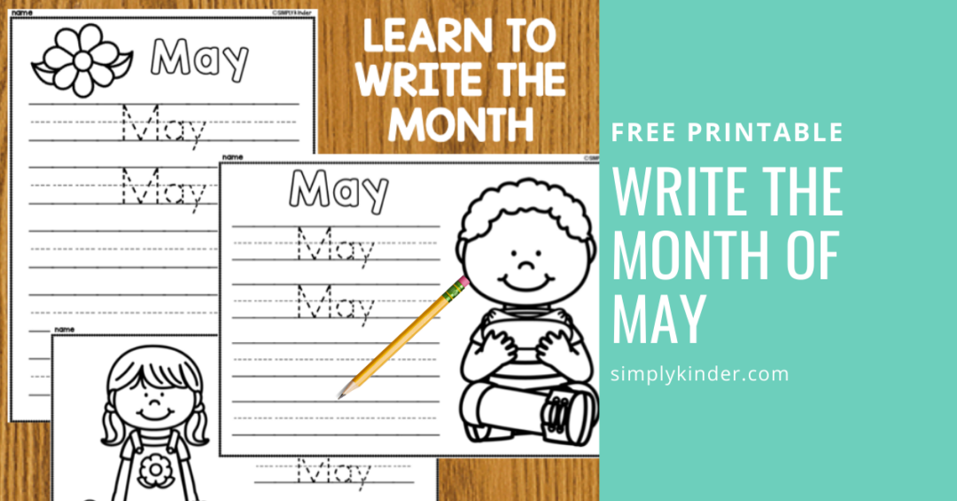 Learn to Write May - Simply Kinder