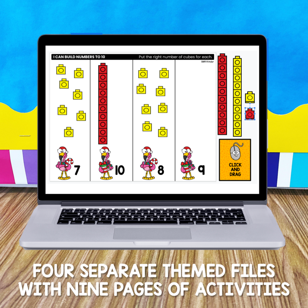 Holiday Counting to 10 for Google Classroom and Seesaw - Simply Kinder