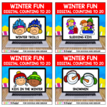 Winter Fun Counting to 20 for Google and Seesaw - Simply Kinder