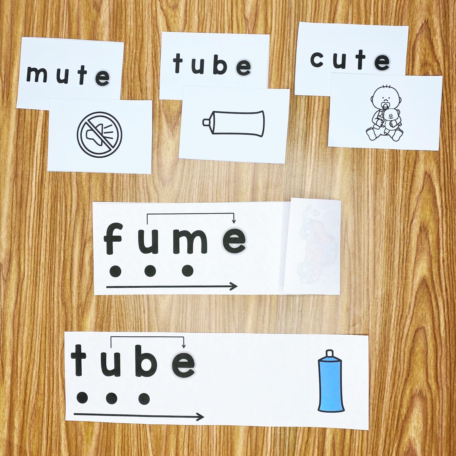 Long U Blending Cards - Simply Kinder