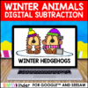 Winter Animals Digital Subtraction for Google and Seesaw - Simply Kinder