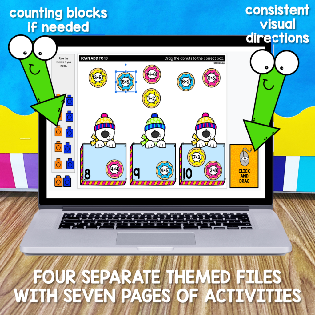 Winter Animals Addition to 10 Digital Activities for Google & Seesaw ...