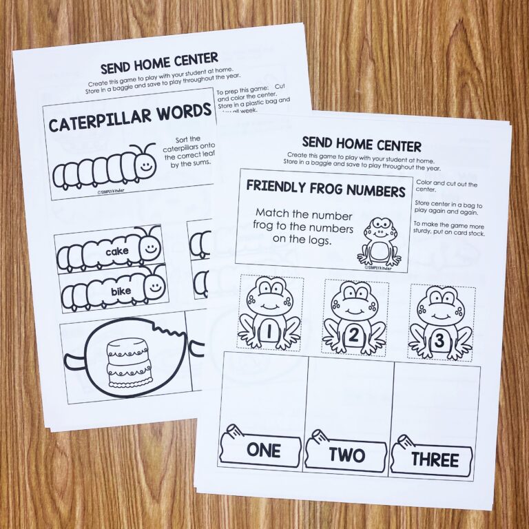 Send Home School Plans Fourth Quarter Kindergarten - Simply Kinder