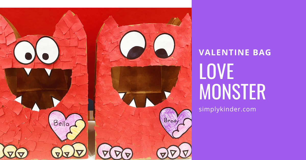 Love Monster Valentine Day Bag - Simply Kinder