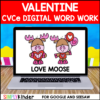 Valentines CVCe Digital Word Work for Google and Seesaw - Simply Kinder