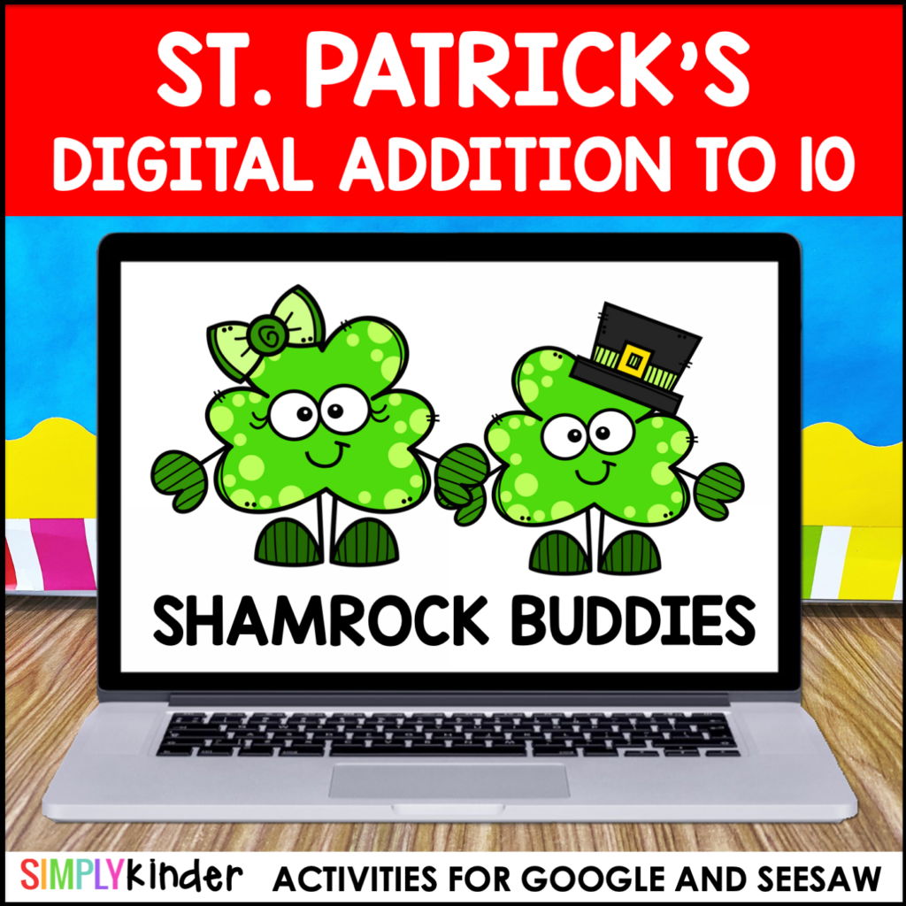 St. Patrick's Day Digital Activities for Google & Seesaw - Simply Kinder