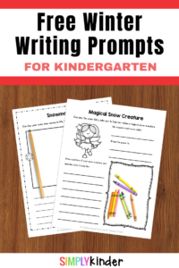 Winter Writing Prompts For Kindergarten - Simply Kinder