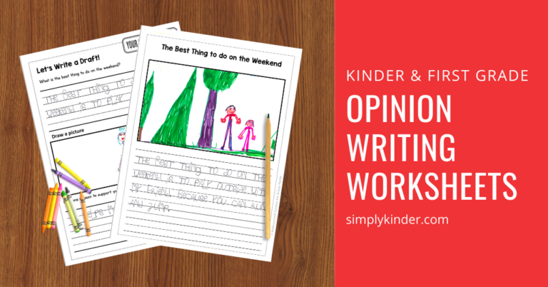 How to Teach Opinion Writing in Kindergarten - Simply Kinder