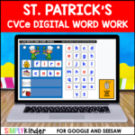 St. Patrick's Day CVCe Digital Word Work for Google and Seesaw - Simply ...
