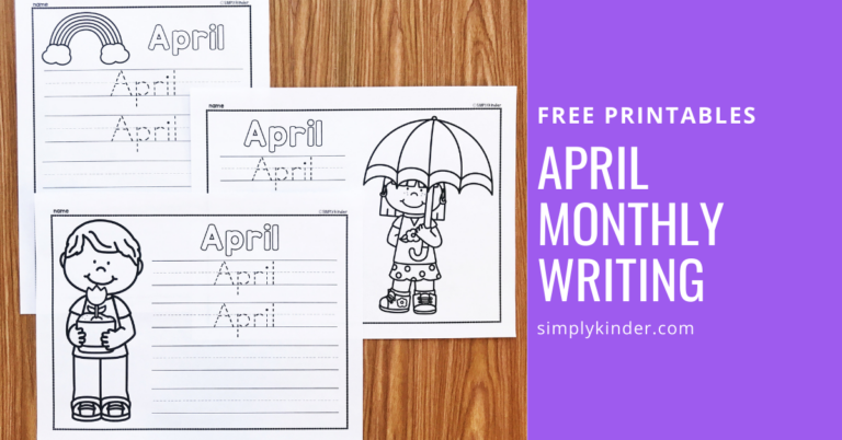Free April Printable - Simply Kinder