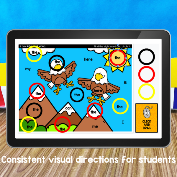 Free Digital Sight Words Activities for Kindergarten - Simply Kinder