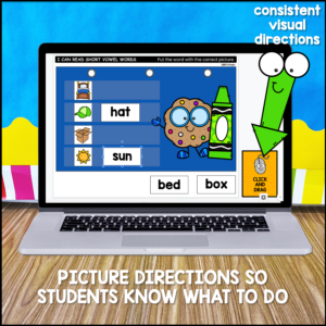 Free Digital CVC Activity for Kindergarten: Google & Seesaw - Simply Kinder