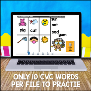 Free Digital CVC Activity for Kindergarten: Google & Seesaw - Simply Kinder